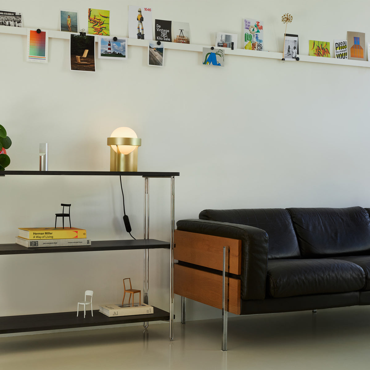 Loop Table Lamp in Gold + Sphere IV | John Tree for Tala | Table Lamps | Tala