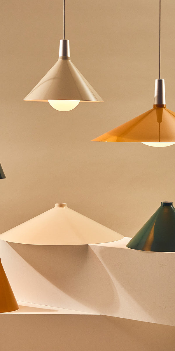 Bower Pendant Light Large in Oyster White + Oval II | Single Pendants ...