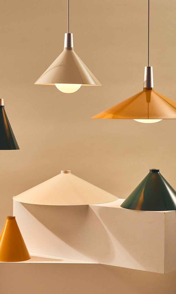 Bower Pendant Light Large in Oyster White + Oval II | Single Pendants ...