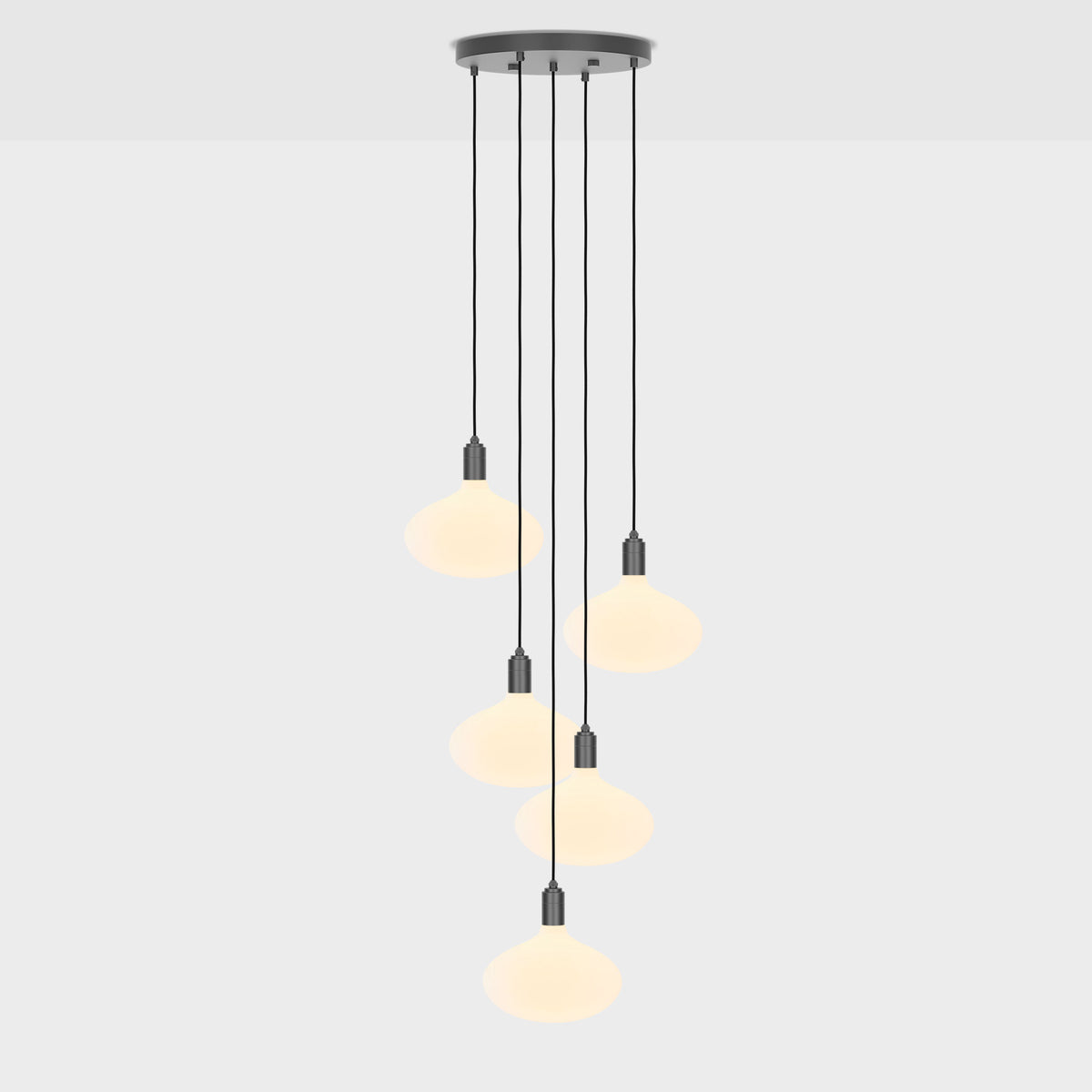 Five Pendant in Graphite + Oval II | Ceiling Lights | Lighting Fixtures ...