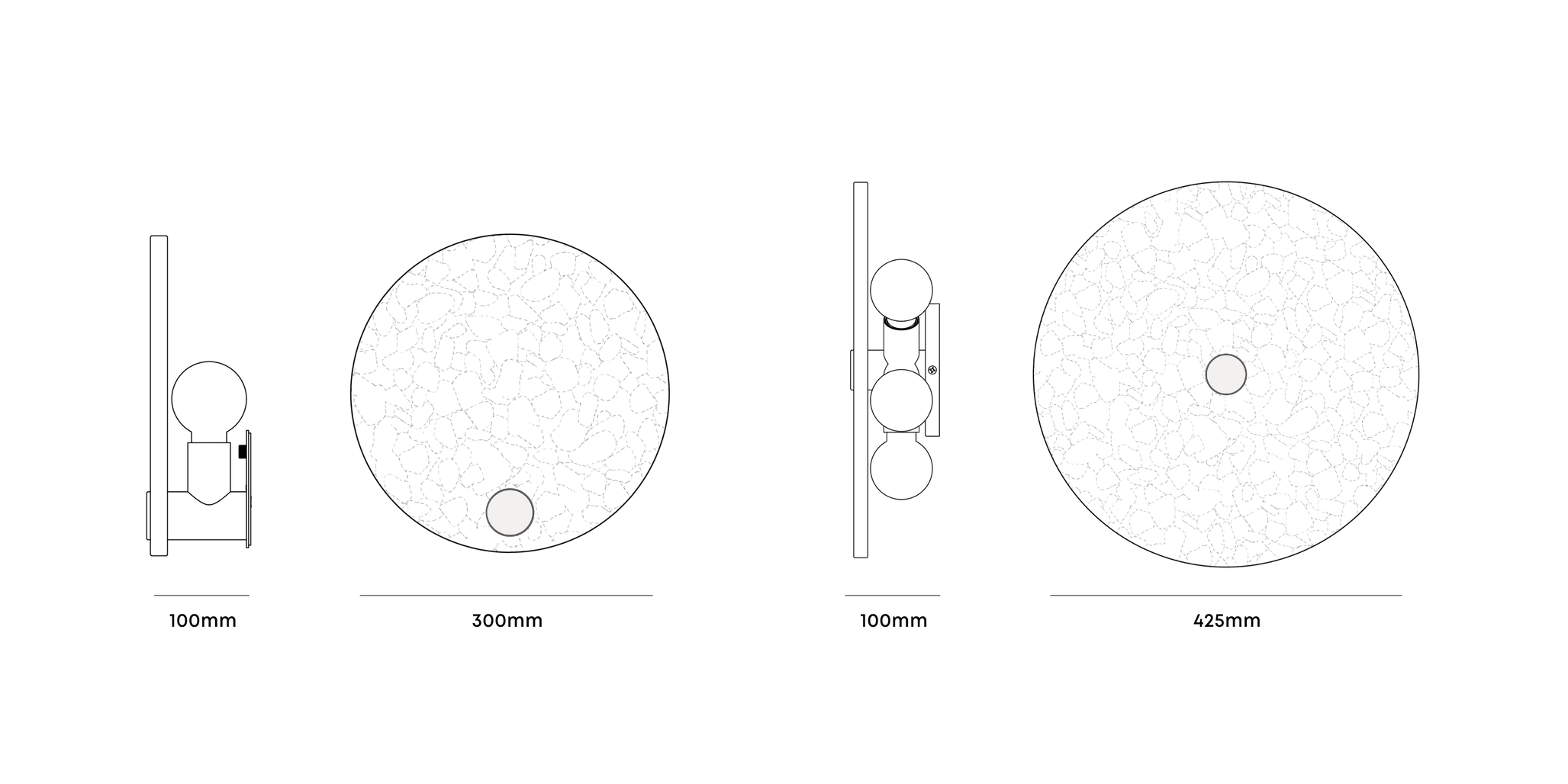 Magma Range | Flush Mount & Wall Light | Tala