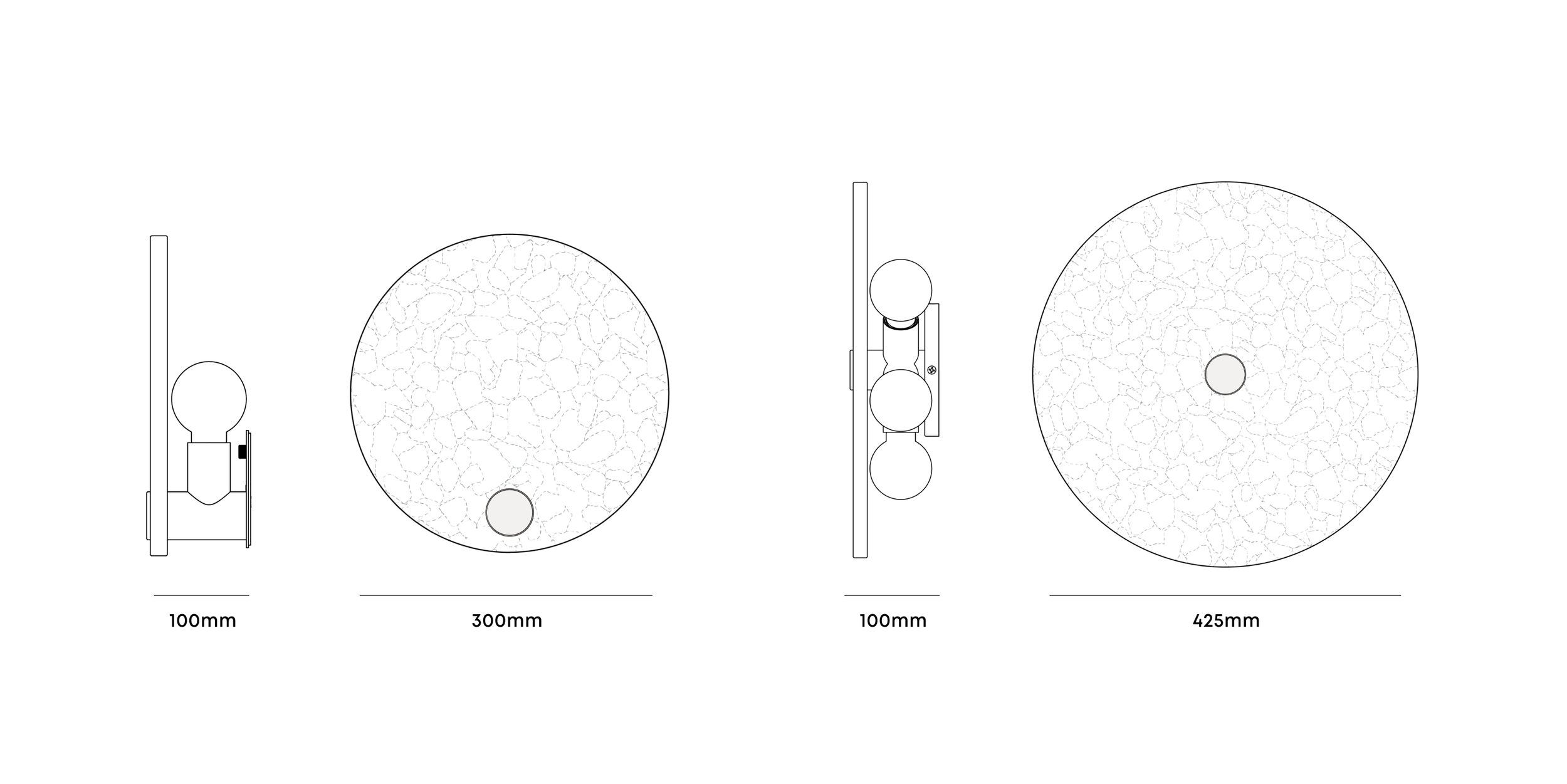 Magma Range | Flush Mount & Wall Light | Tala