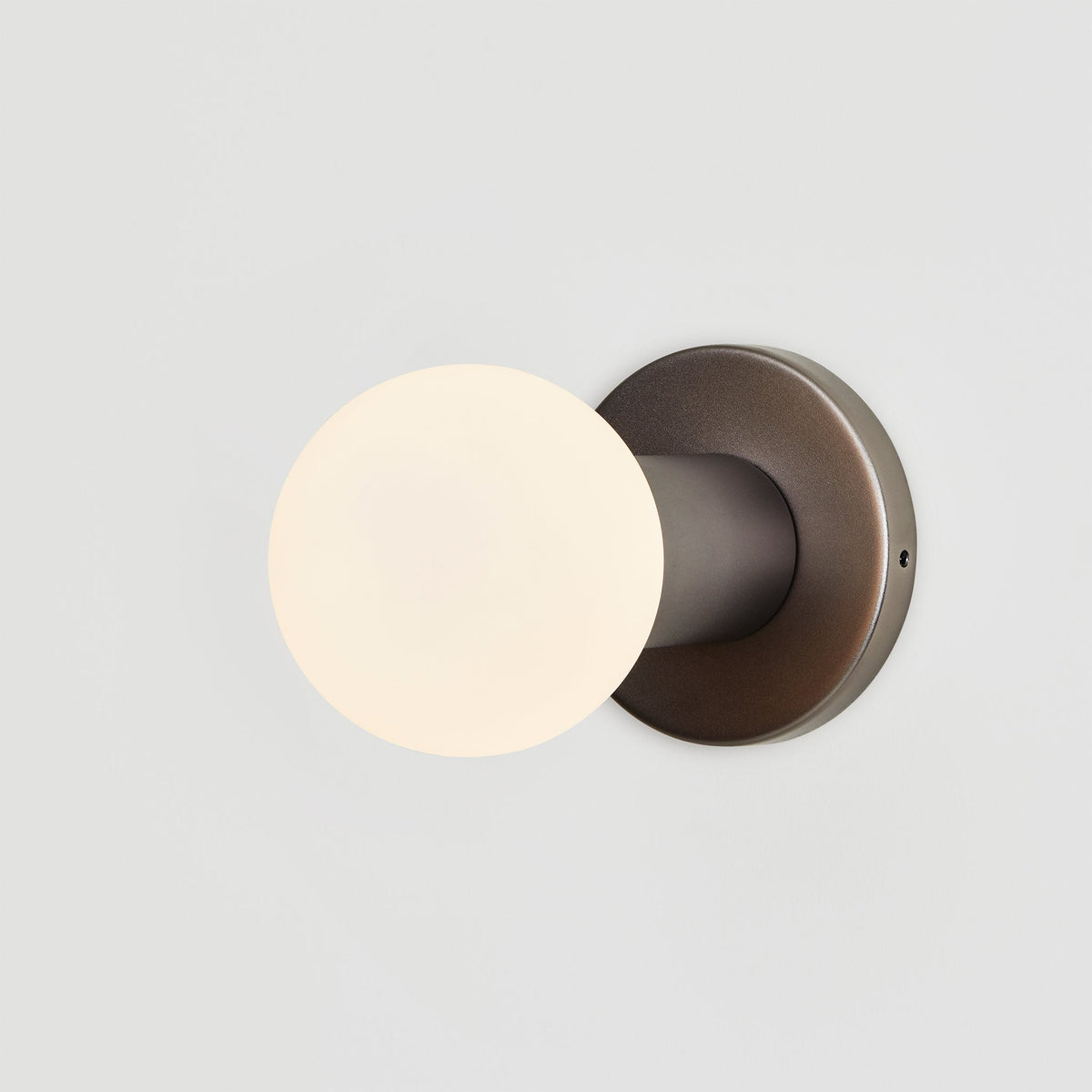 Lochan Wall Light in Graphite + Sphere III | IP44 rated wall sconce ...